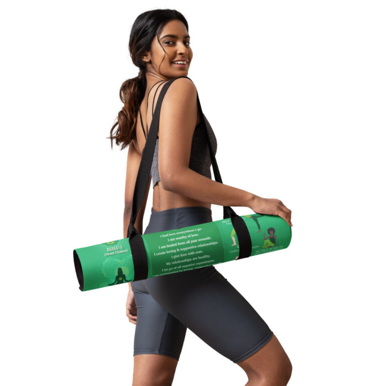 7 Chakra Yoga Poses, Affirmations, Visualization Yoga Mat – Chakra Plaza